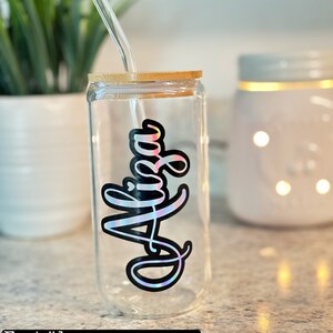 Custom Vinyl Name Decal , Name Sticker , Vinyl Stickers , Holographic ...