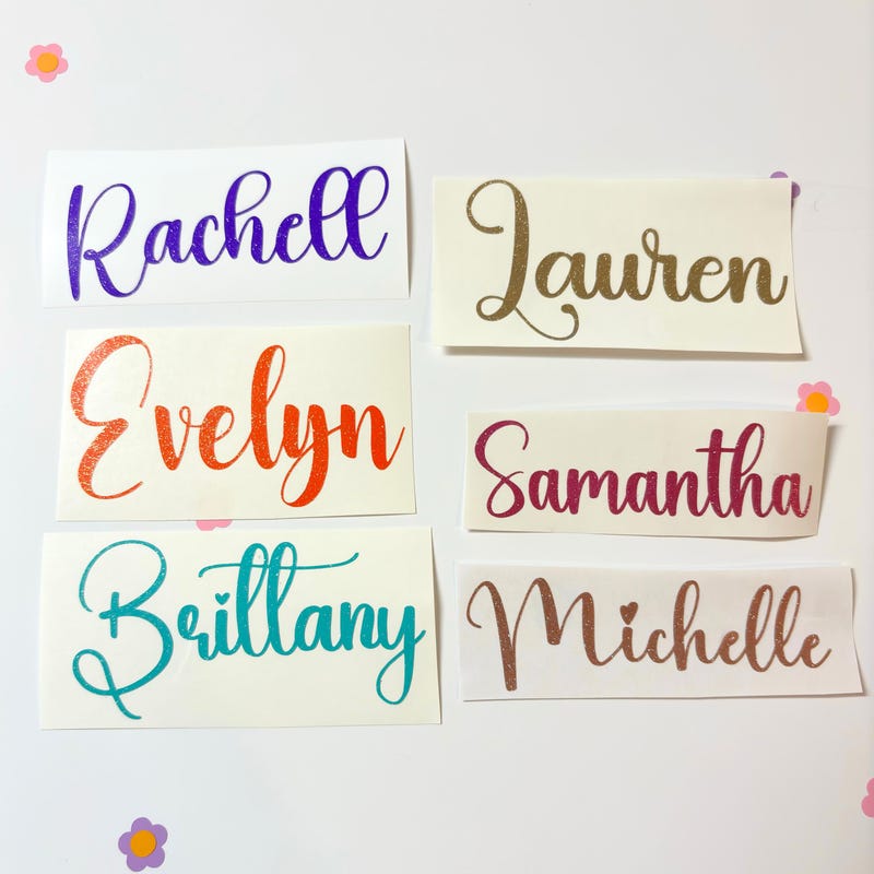 Custom Name Decal - Etsy