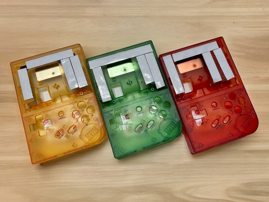 Anbernic RG35XX / RG35XX Custom Color Shell Case Clear Red / Clear ...