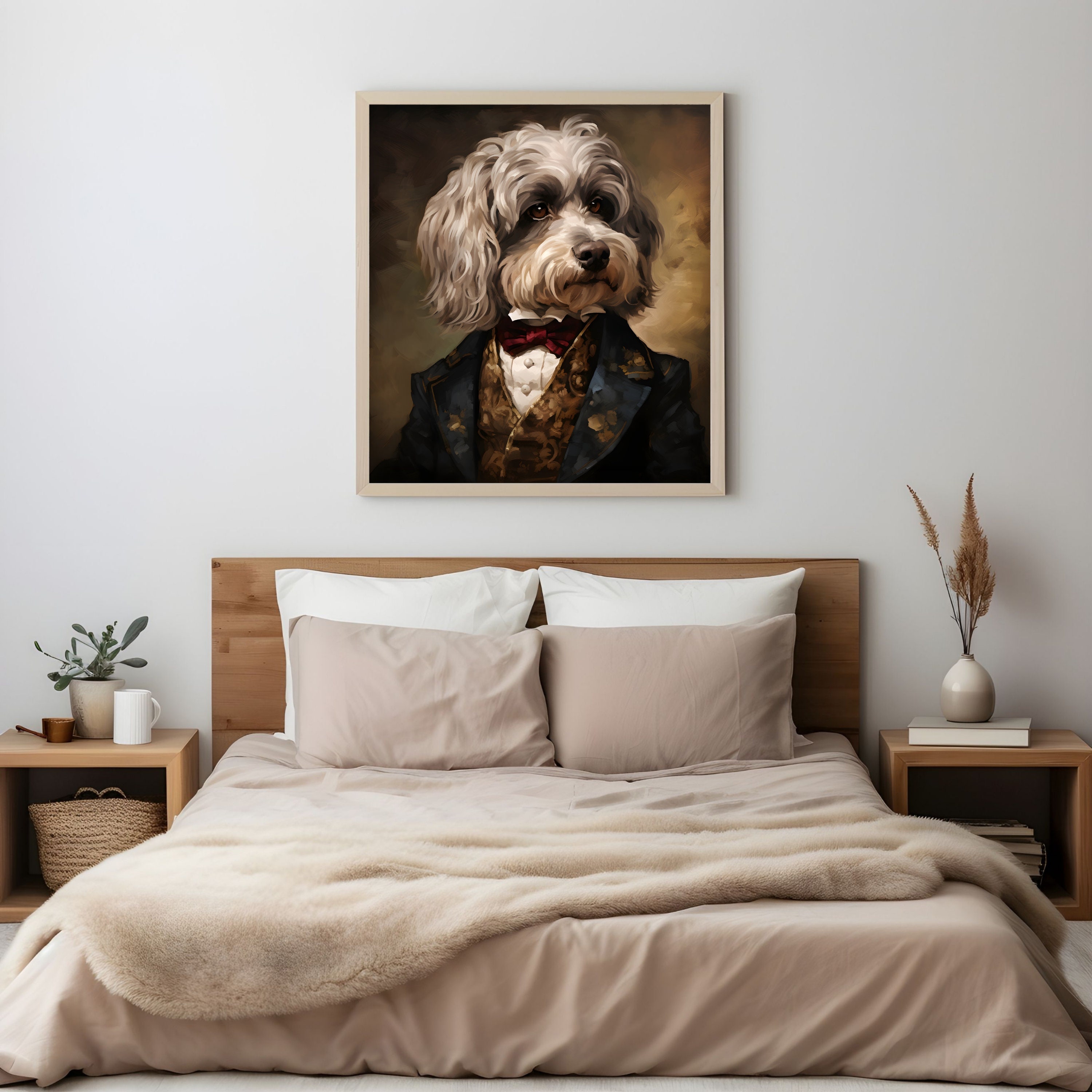 Dapper Doodle Wall Art Printable Doodle Art Print Unique Dog Art ...