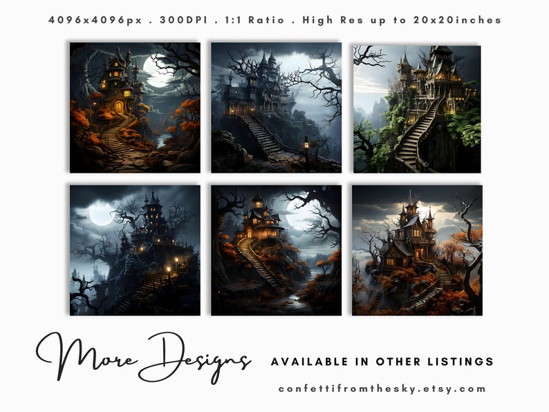 Haunted House Wall Art Printable Haunted Mansion Wall Art - Etsy Canada