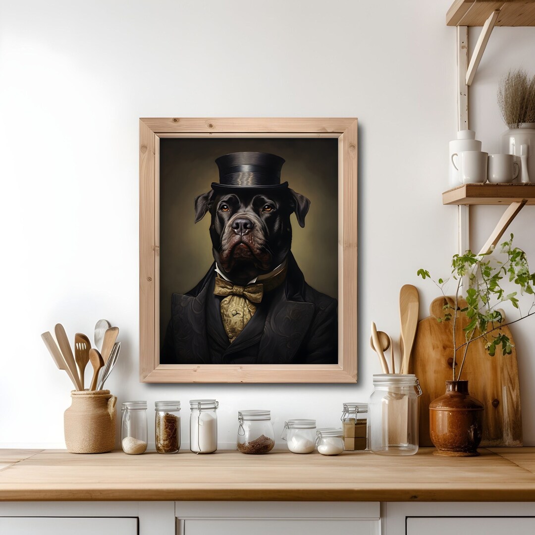 Cane Corso Wall Art Printable Aristocratic Dog Art Print Dapper Cane ...