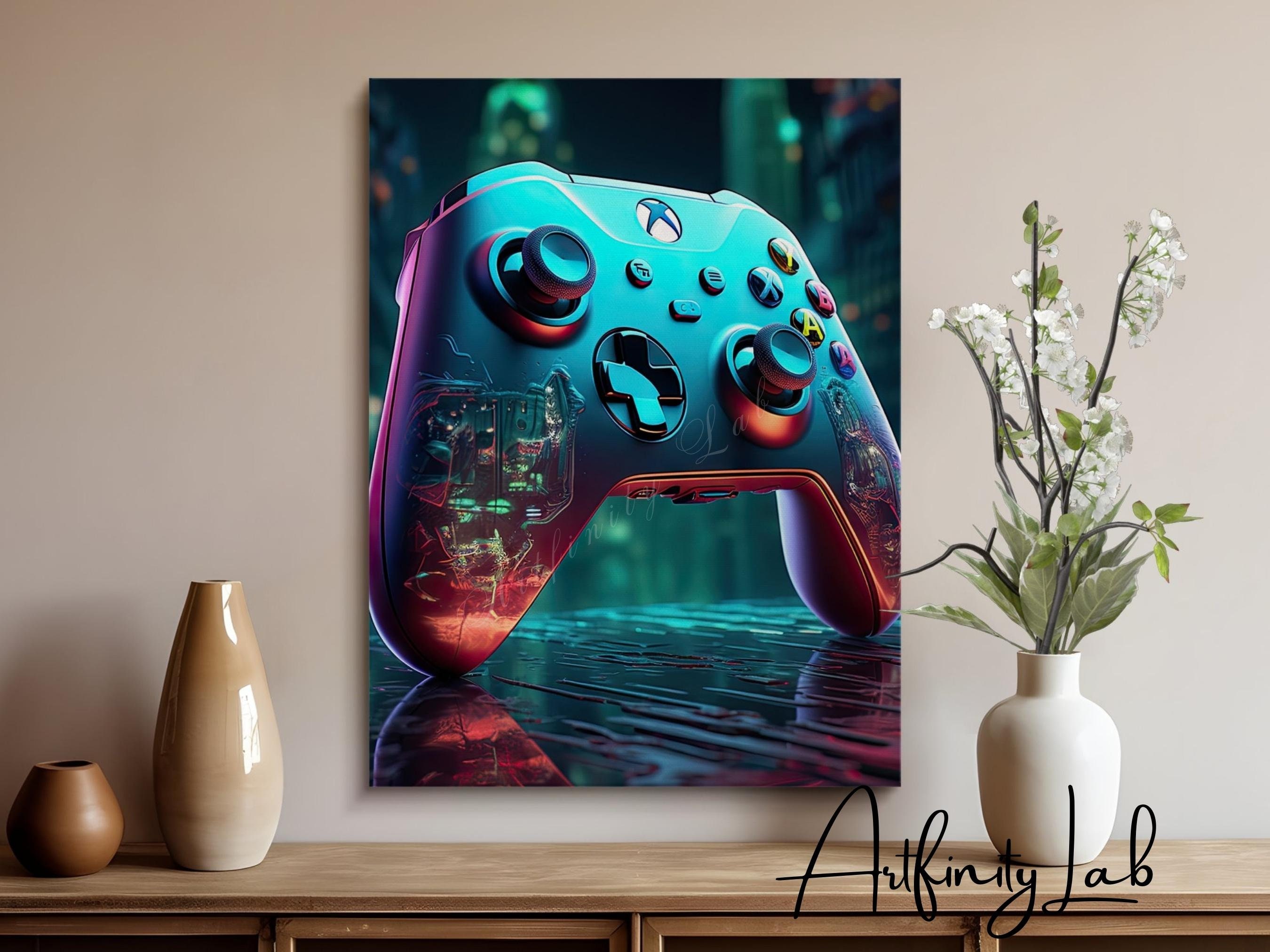 Gaming Wall Art Poster Xbox Wall Art Xbox Controller Wall Decor 18x24 ...