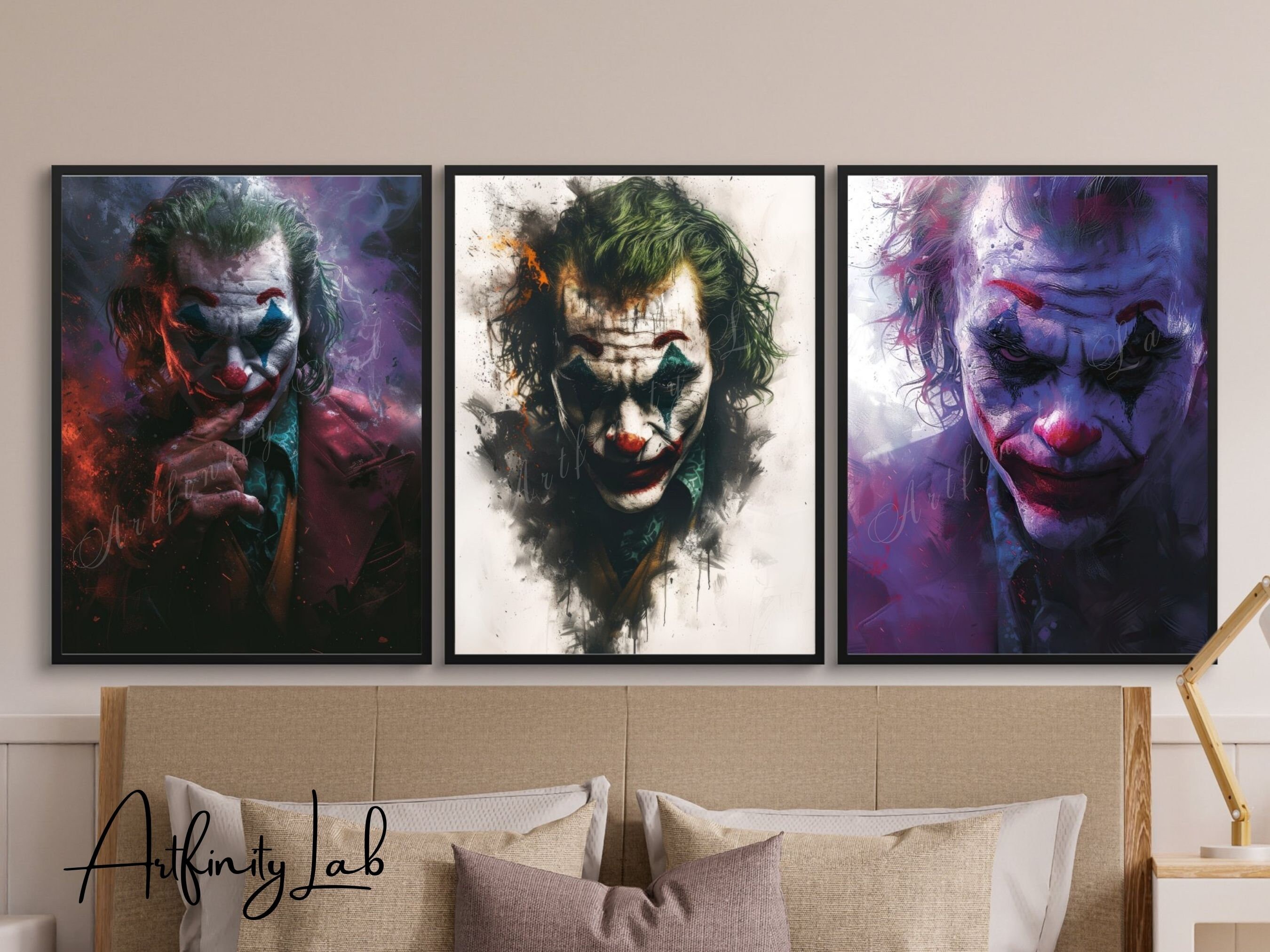 The Joker Poster Unique Joker Wall Art Joker Digital Art Fan Printable ...