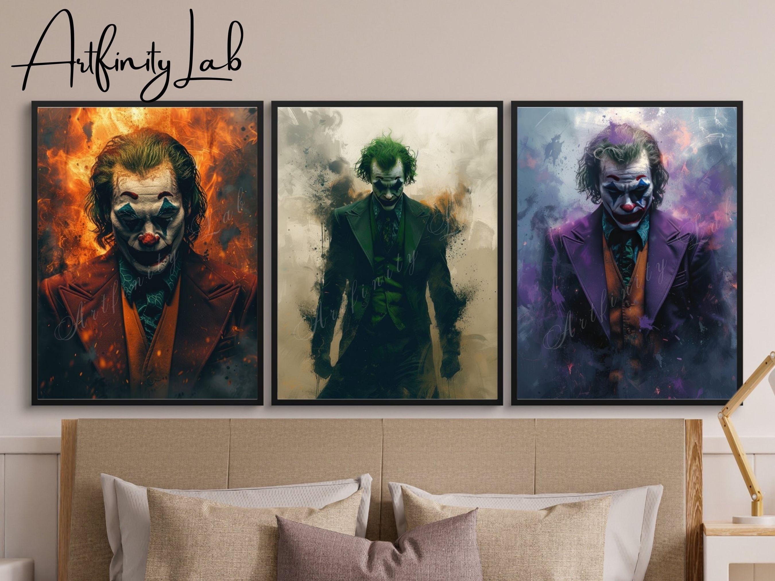 The Joker Poster Unique Joker Wall Art Joker Digital Art Fan Printable ...