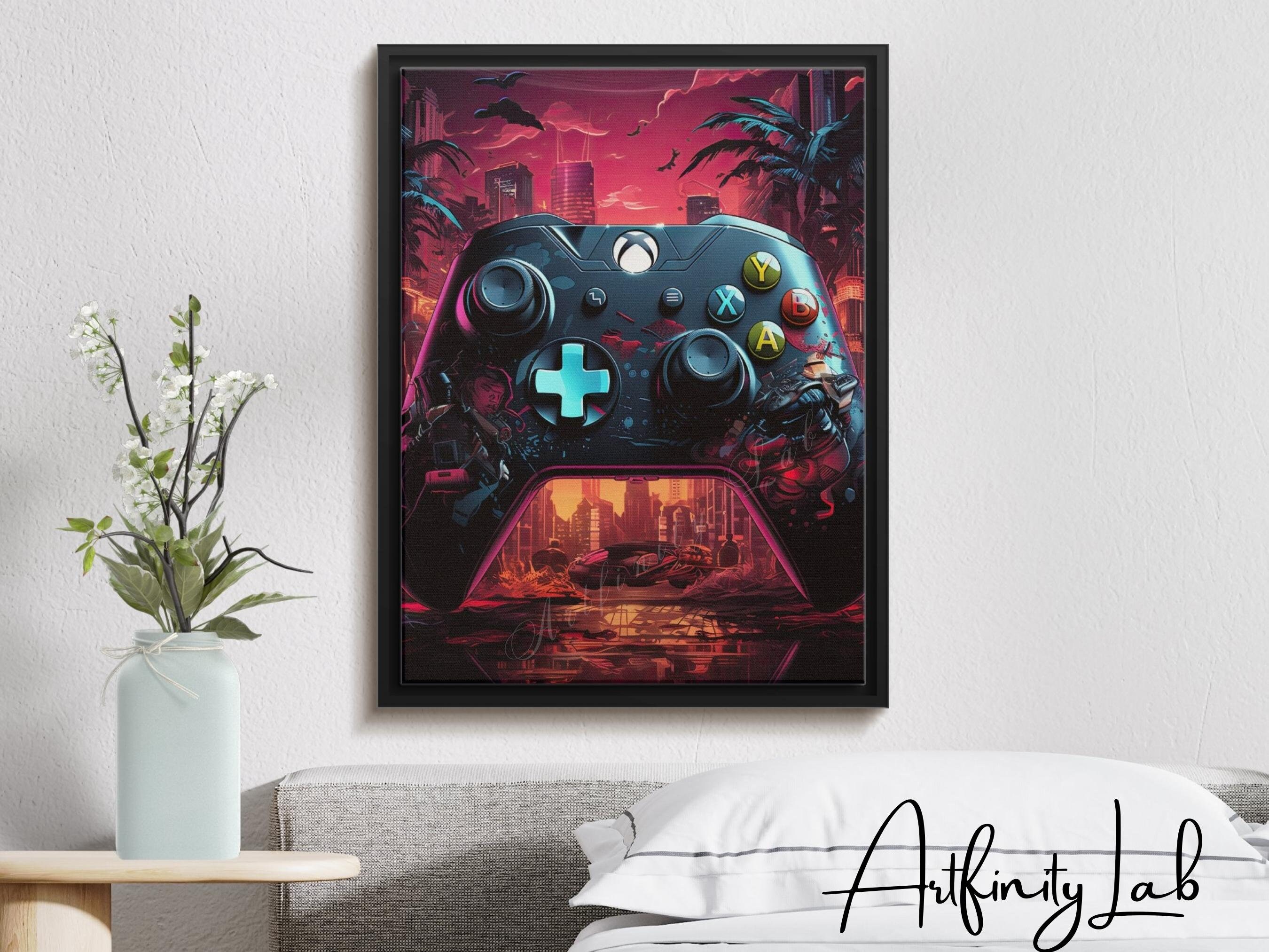 Gaming Wall Art Poster Xbox Wall Art Xbox Controller Wall Decor 18x24 ...