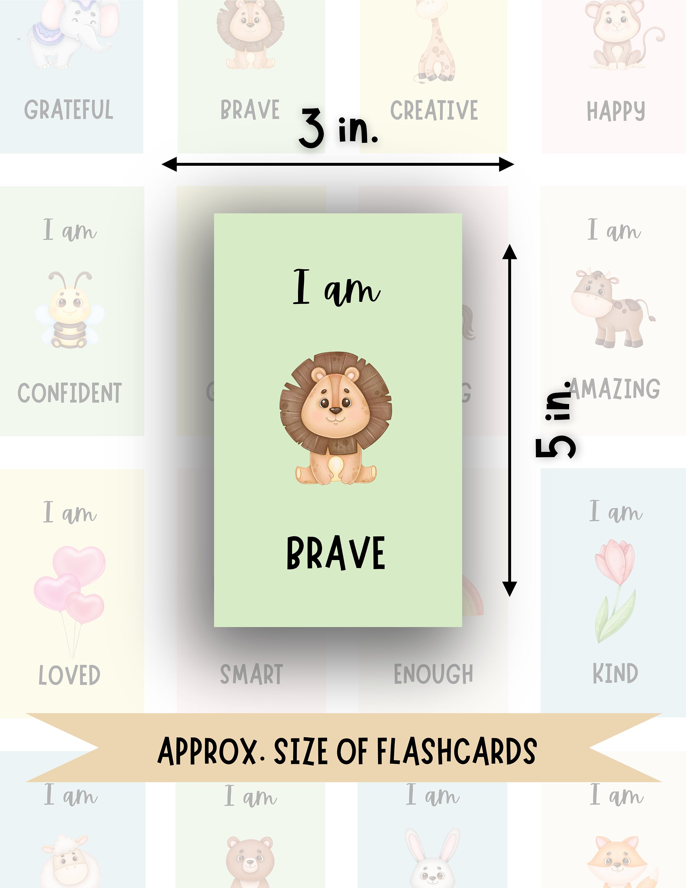 Positive Affirmation Cards for Kids Mindful Gift - Etsy