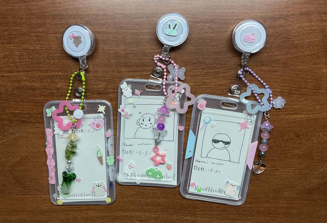 Aesthetic Handmade Customized ID Card Holders - Etsy