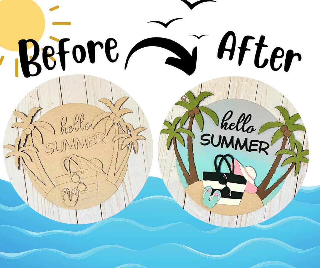 DIY Craft Kit Hello Summer With Palm Trees - Etsy