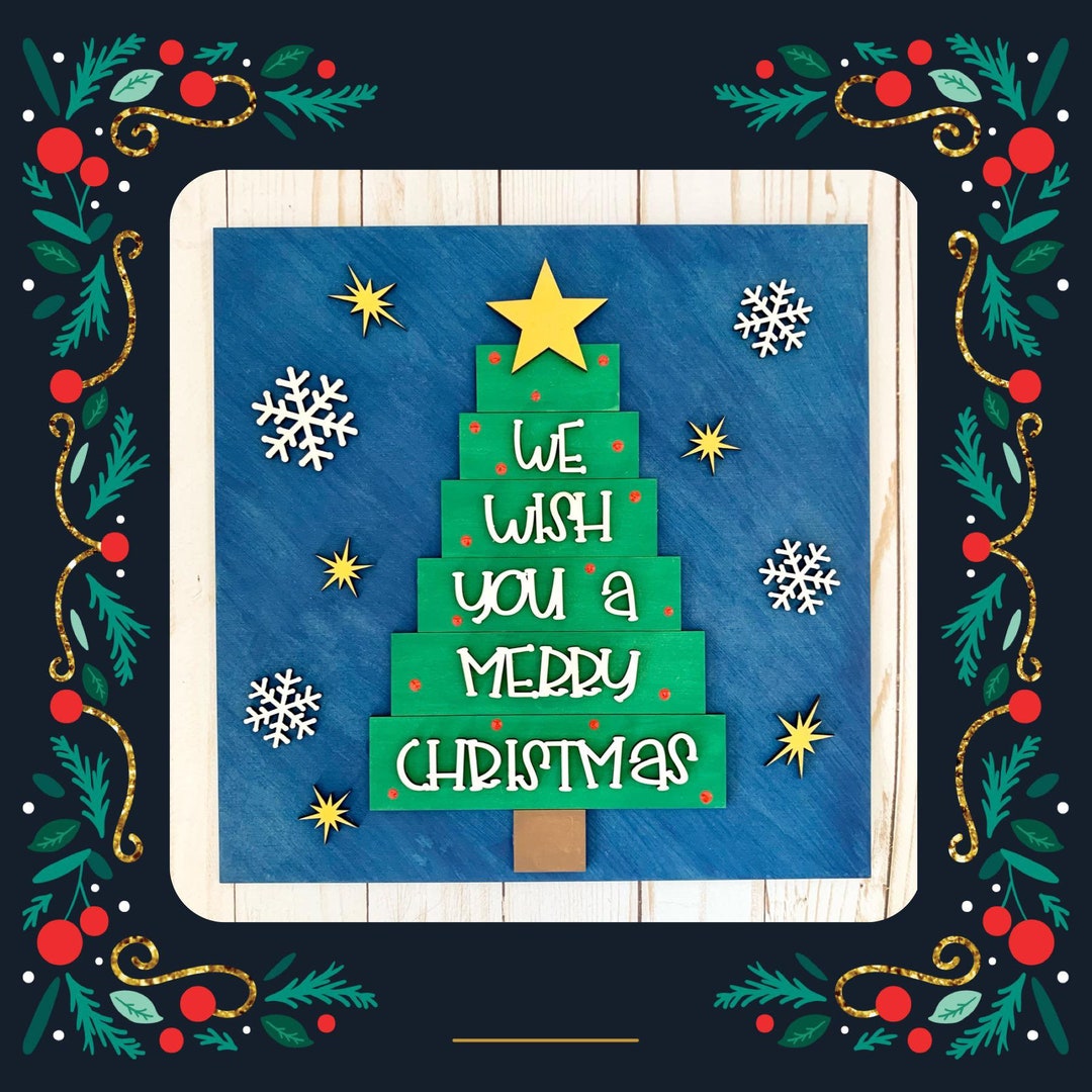 DIY Craft Kit We Wish You A Merry Christmas - Etsy