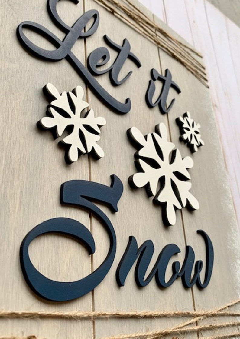 DIY Craft Kit Let It Snow - Etsy