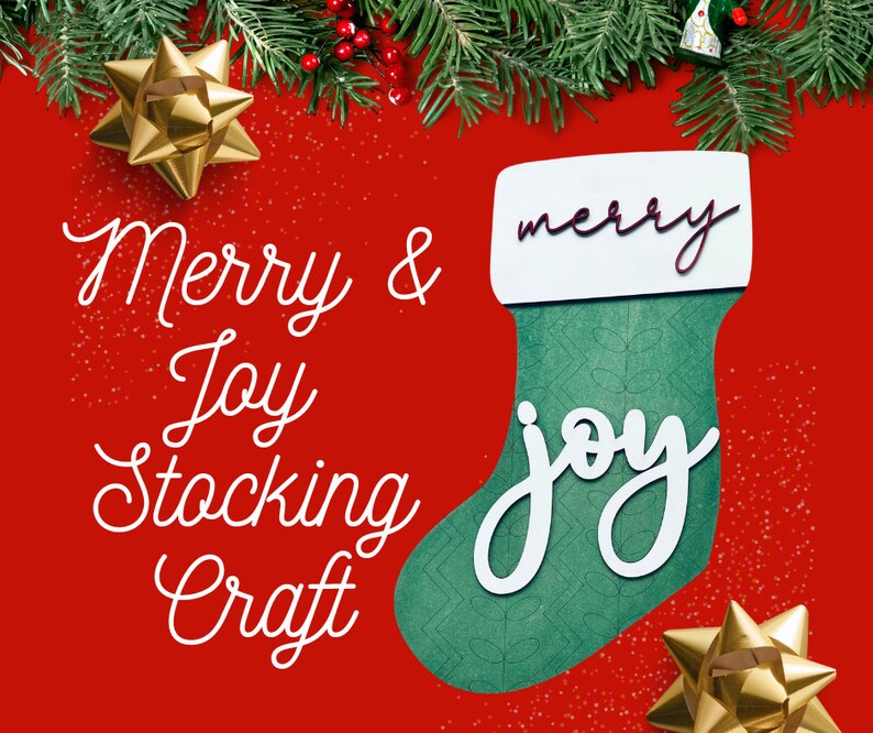 DIY Craft Kit Joy Stocking - Etsy