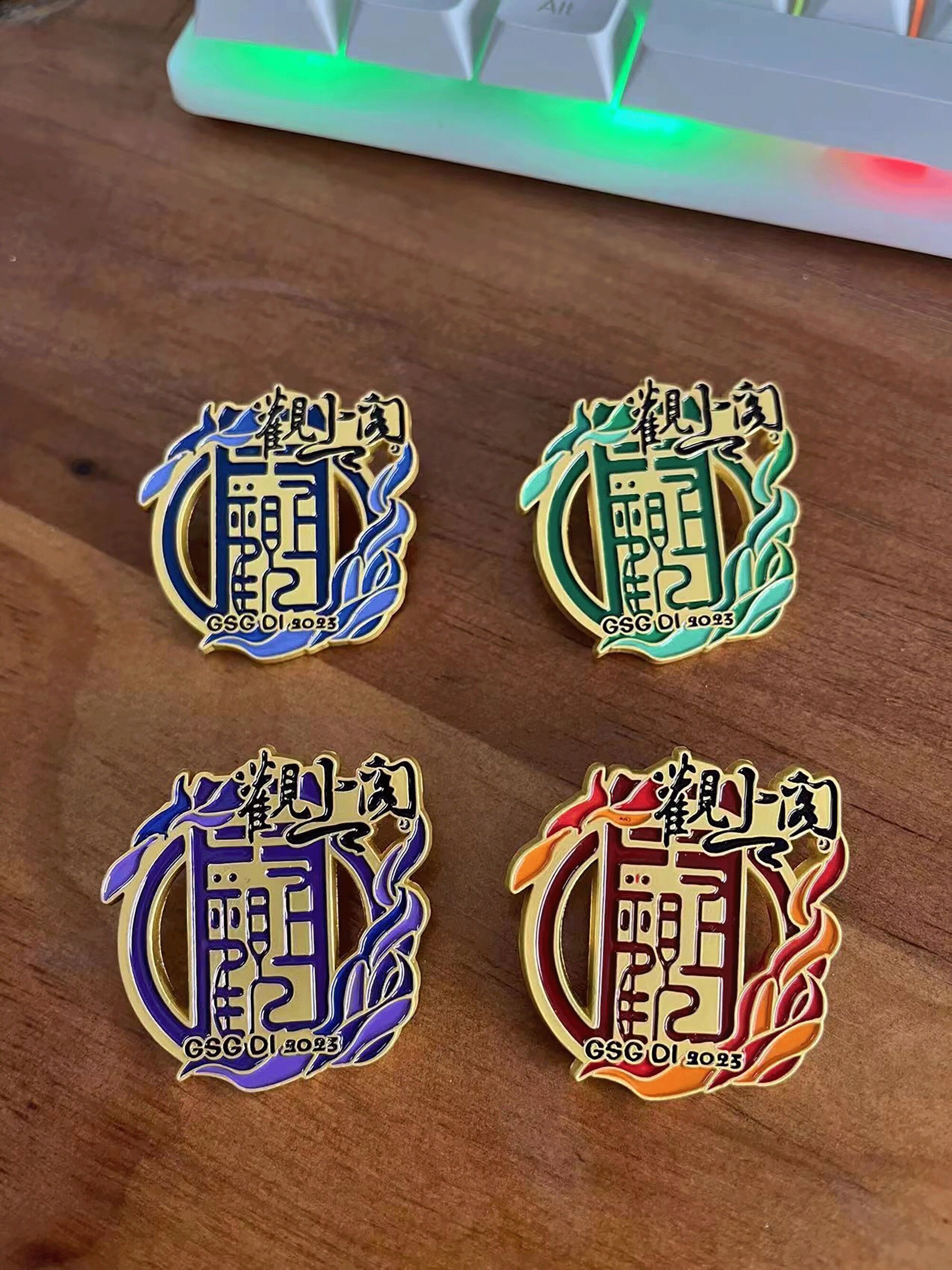 Custom Enamel Logo Pin Embossed Badge Company Badge Personalized ...