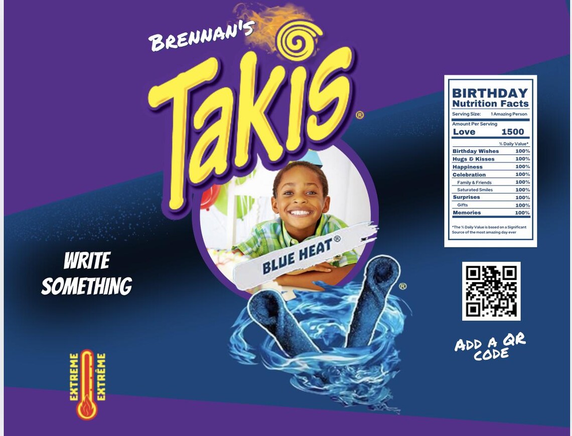 Custom Taki's Chip Bag - Etsy