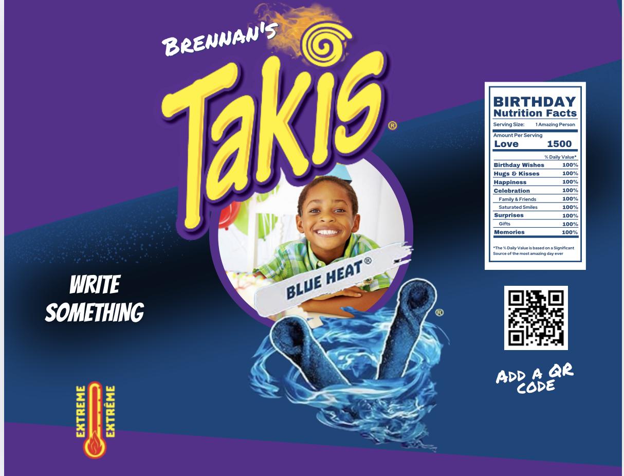 Custom Taki's Chip Bag - Etsy