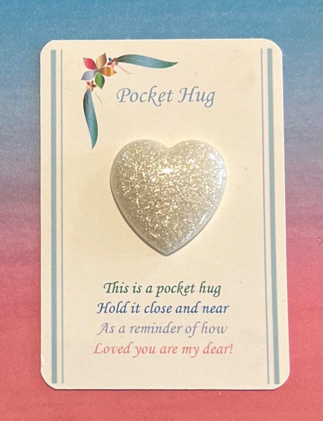 Pocket Hug Resin Happy Heart Give the Gift of Your Heart - Etsy