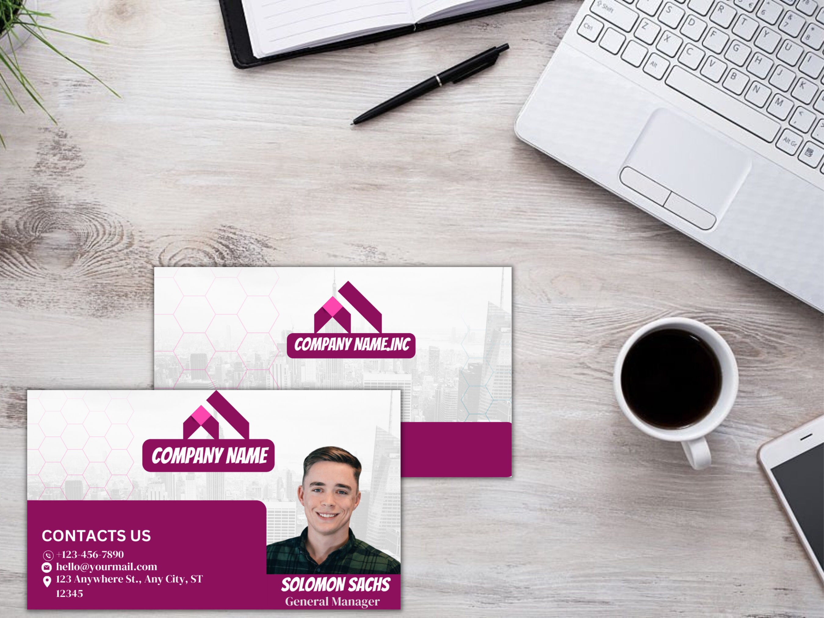 IDENTITY CARD TEMPLATE Editable Template Self-edit Instant - Etsy
