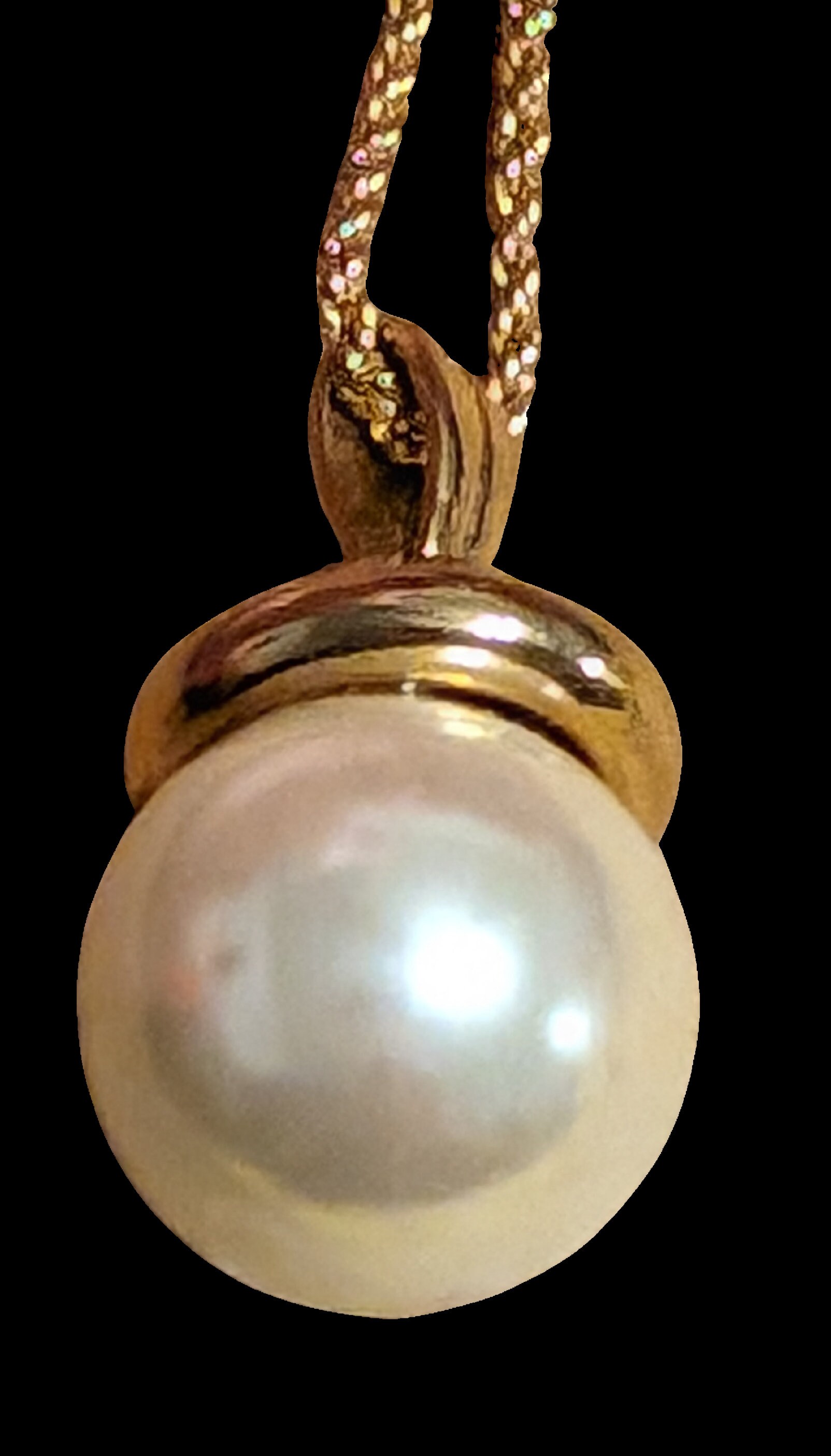 Napier Vintage Gold Colored Chain With Faux Pearl Acorn Pendant - Etsy