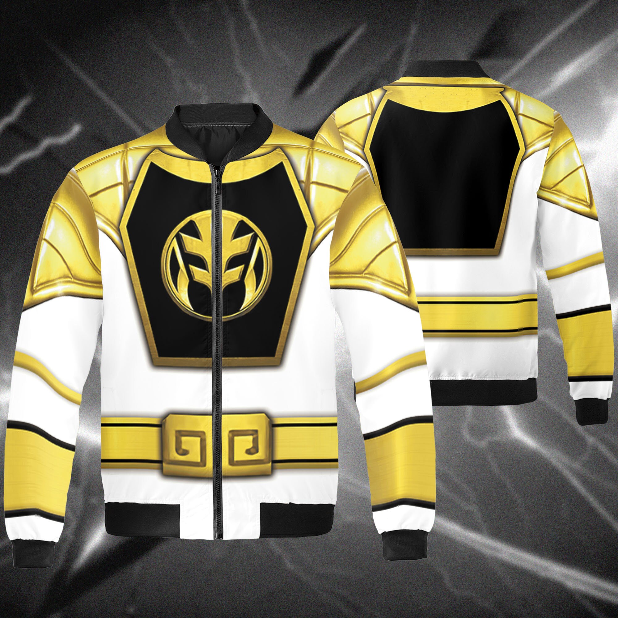 Costume White Ranger Hoodie, Cosplay White MIGHTY MORPHIN Power Ranger ...