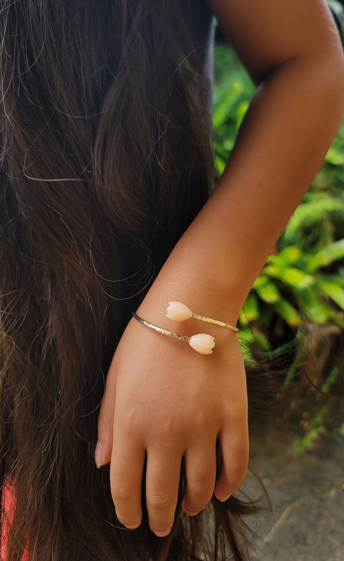 Jasmine Flower Pikake Bangle Bracelet for Kids/child/teen - Etsy