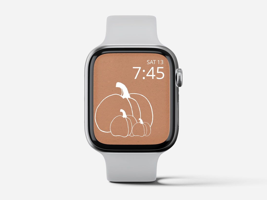 Fine Line Apple Watch Face Fall Apple Watch Face Pumpkins - Etsy