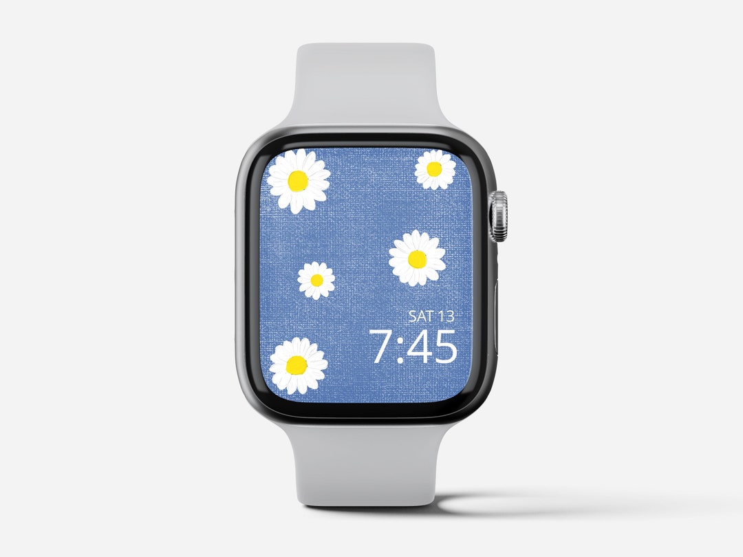 Daisy Jeans Apple Watch Wallpaper, Oil Painting Watch Face, Denim ...