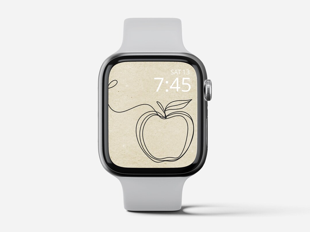 Aesthetic Apple Watch Face, Fine Line Watch Face, Apple Watch Beige ...