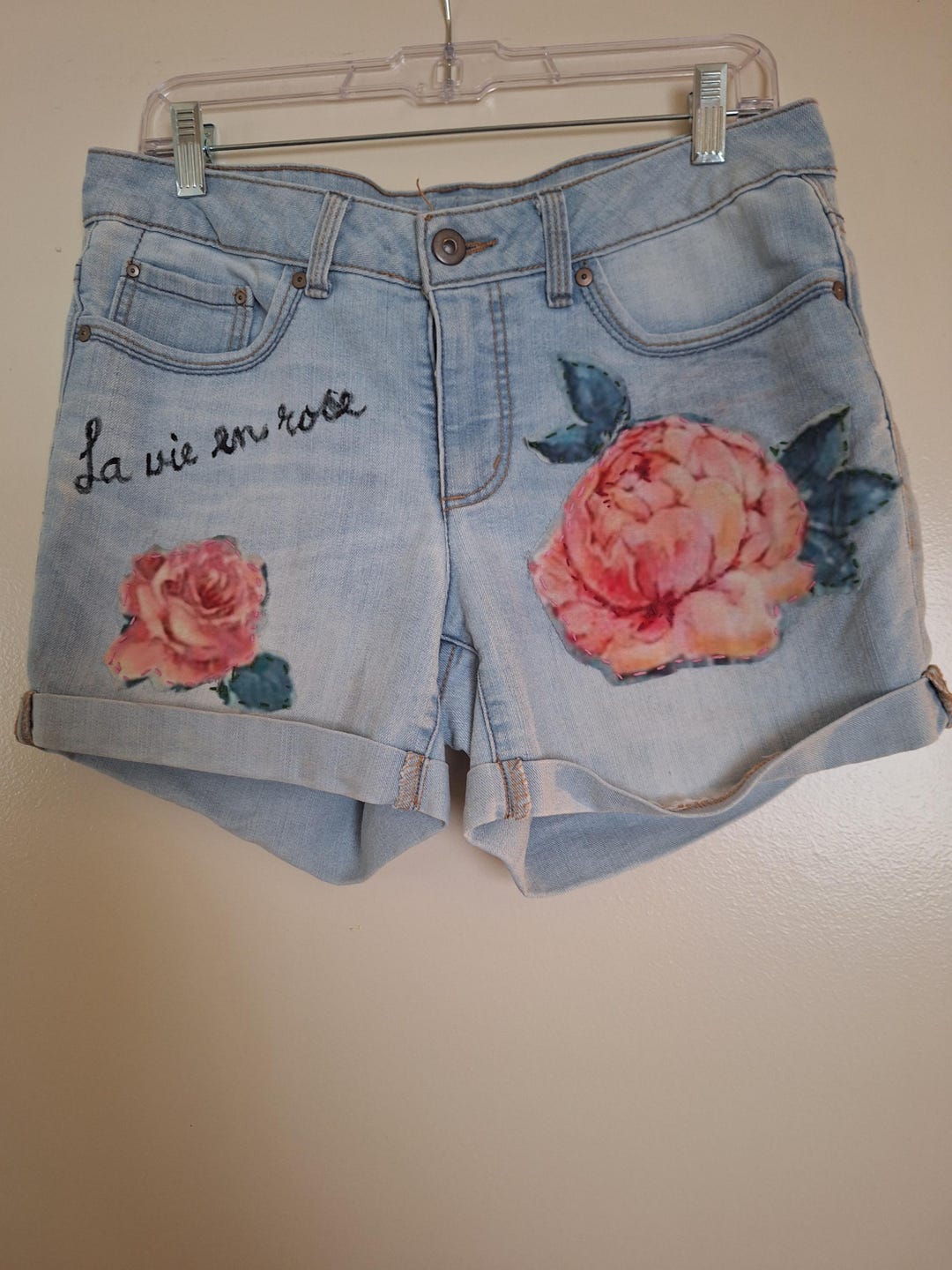 Upcycled Boho Daisy Duke Denim Shorts. - Etsy