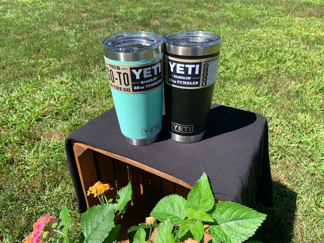 His and Hers Custom Engraved Yeti 20 Oz Ramblers; Wedding, Anniversary ...