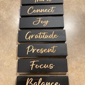 Engraved Rustic Wooden Block Signs; Country Decor; Custom Laser ...