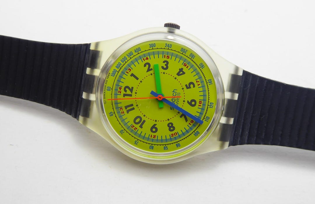 Swatch Quartz GK 116 Lemiceberg Von 1989 Armbanduhr Ø 34 Mm OVP O4726 ...