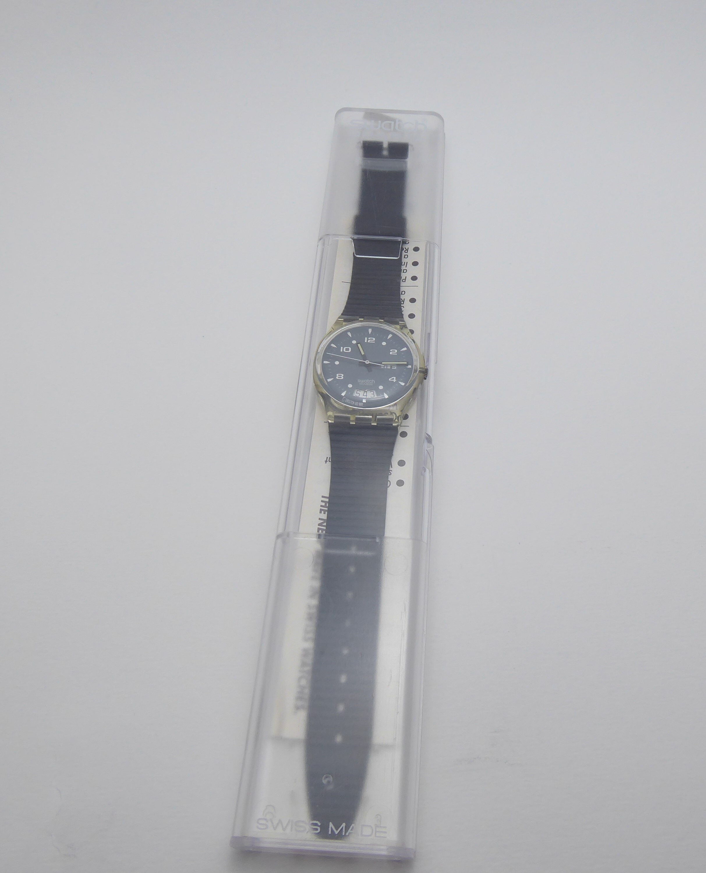 Swatch Quartz GK 702 Open Windows Von 1991 Armbanduhr Ø 34 Mm OVP O4707 ...