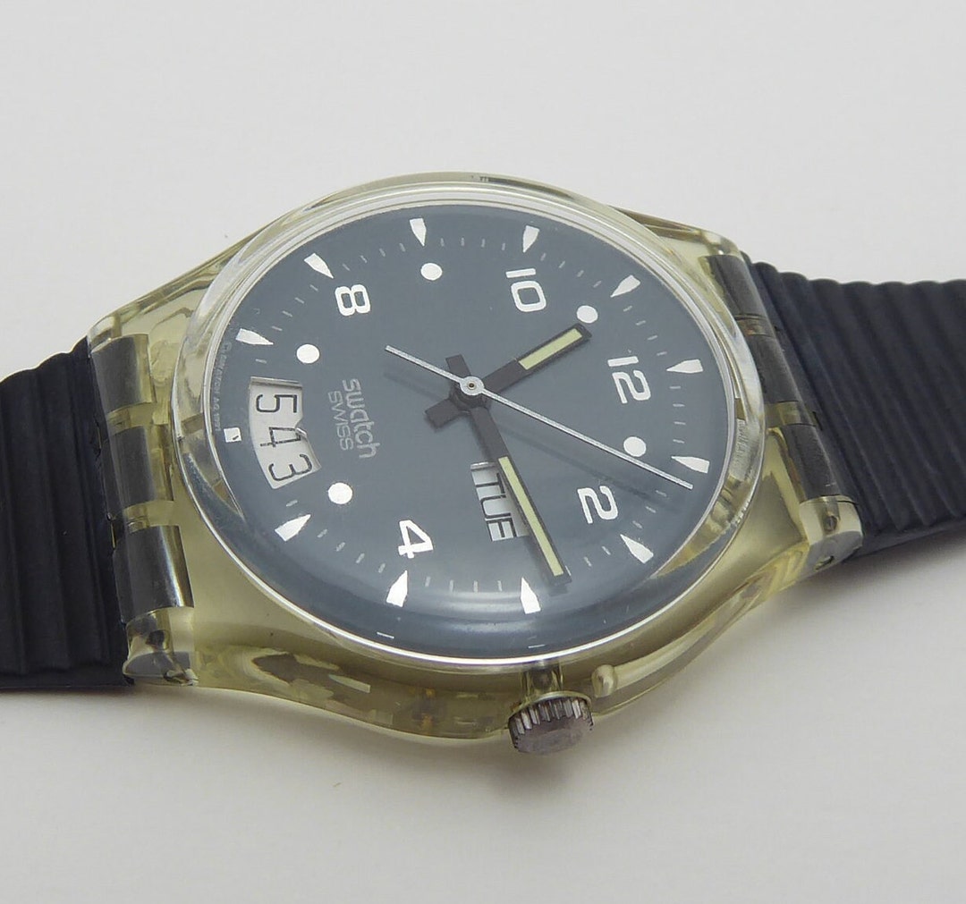 Swatch Quartz GK 702 Open Windows Von 1991 Armbanduhr Ø 34 Mm OVP O4707 ...