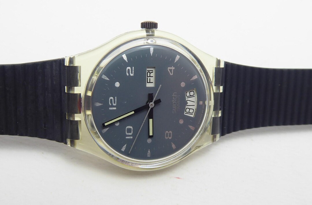 Swatch Quartz GK 702 Open Windows Von 1991 Armbanduhr Ø 34 Mm OVP ...