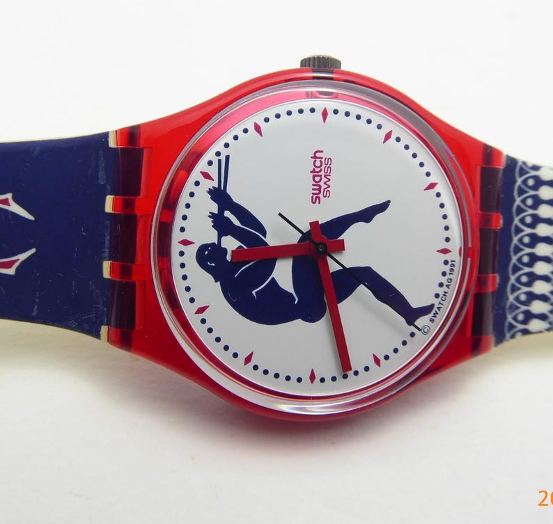 Swatch Quartz GR 111 Tedophorus Von 1991 Armbanduhr Ø 34 Mm OVP (O4792 ...