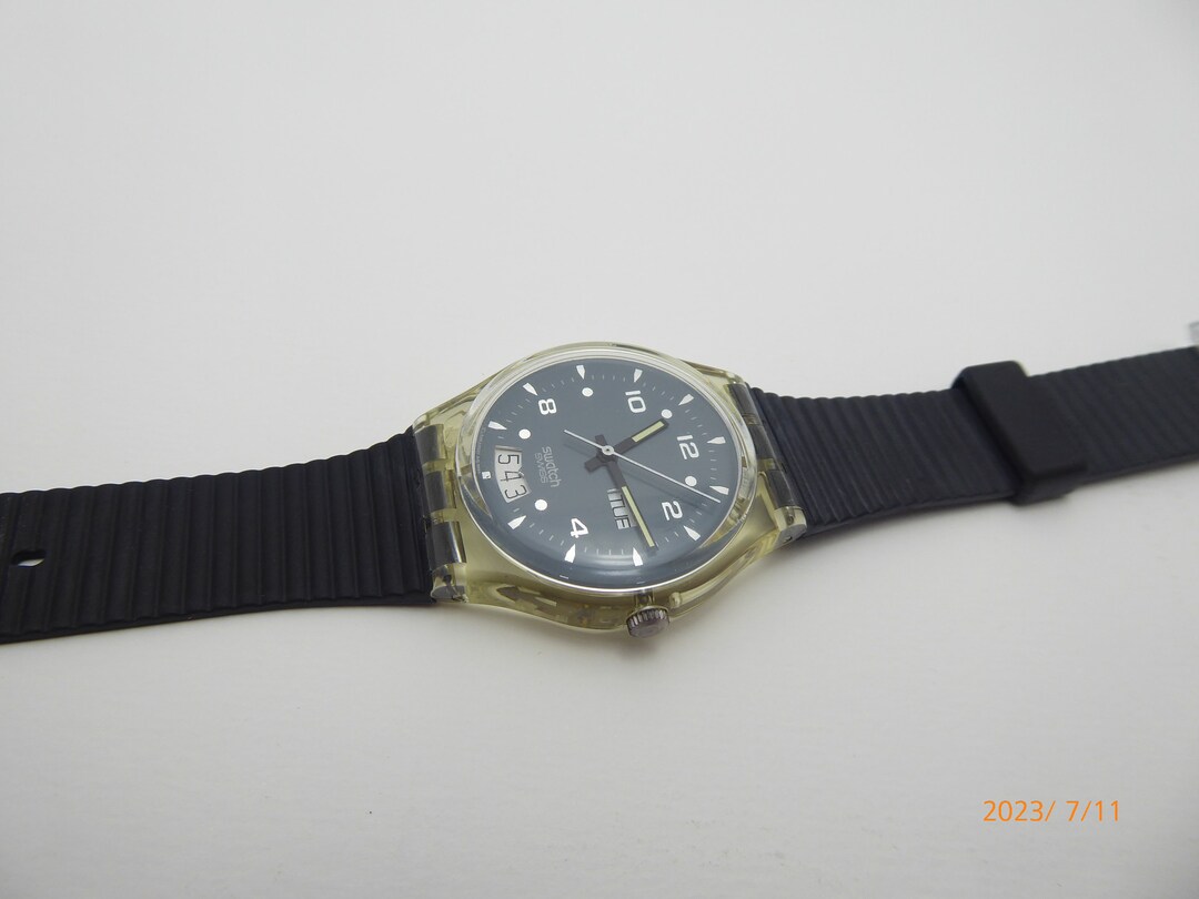 Swatch Quartz GK 702 Open Windows Von 1991 Armbanduhr Ø 34 Mm OVP O4707 ...