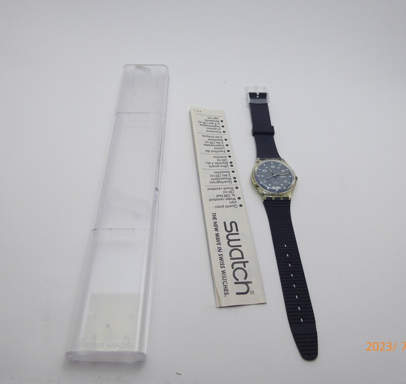 Swatch Quartz GK 702 Open Windows Von 1991 Armbanduhr Ø 34 Mm OVP O4707 ...