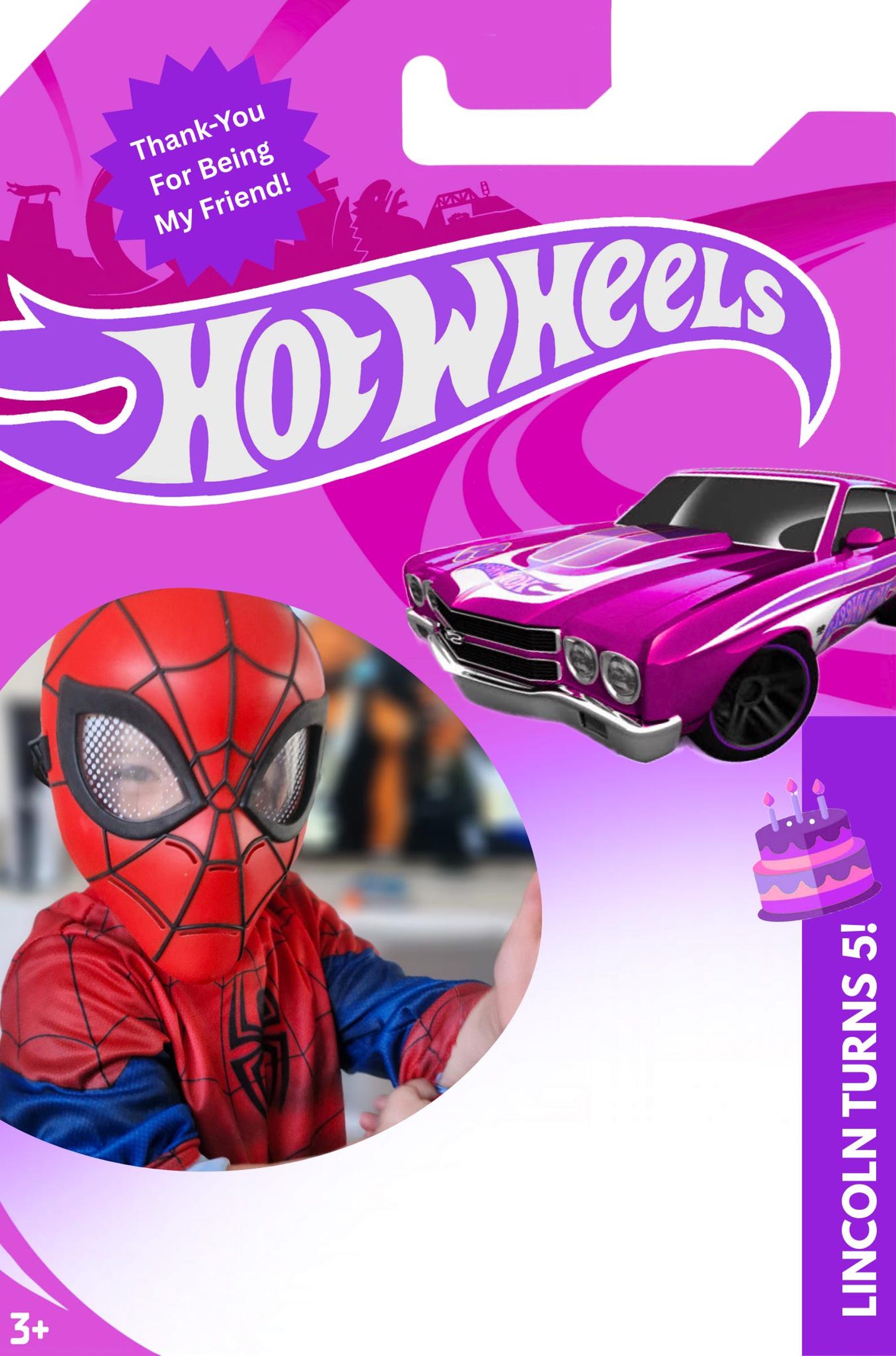 Hotwheels Custom Template Download Party Favors Thankyou Gift - Etsy