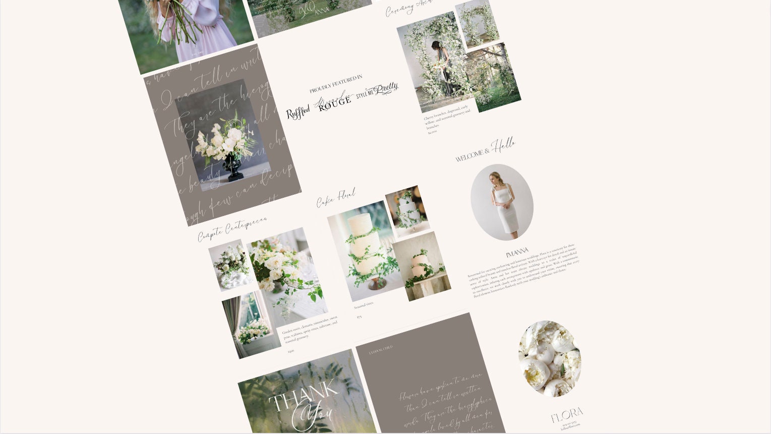 Luxury Floral Proposal Template Instant Download, Fully Customizable ...