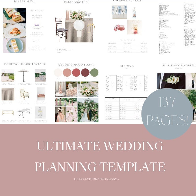 Ultimate Wedding Planner | Wedding Planner Template Instant Download ...