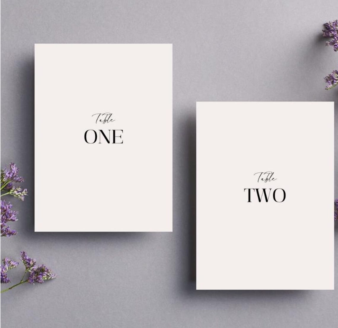 Elegant Wedding Table Numbers 1-20 | Canva Template (instant Download ...