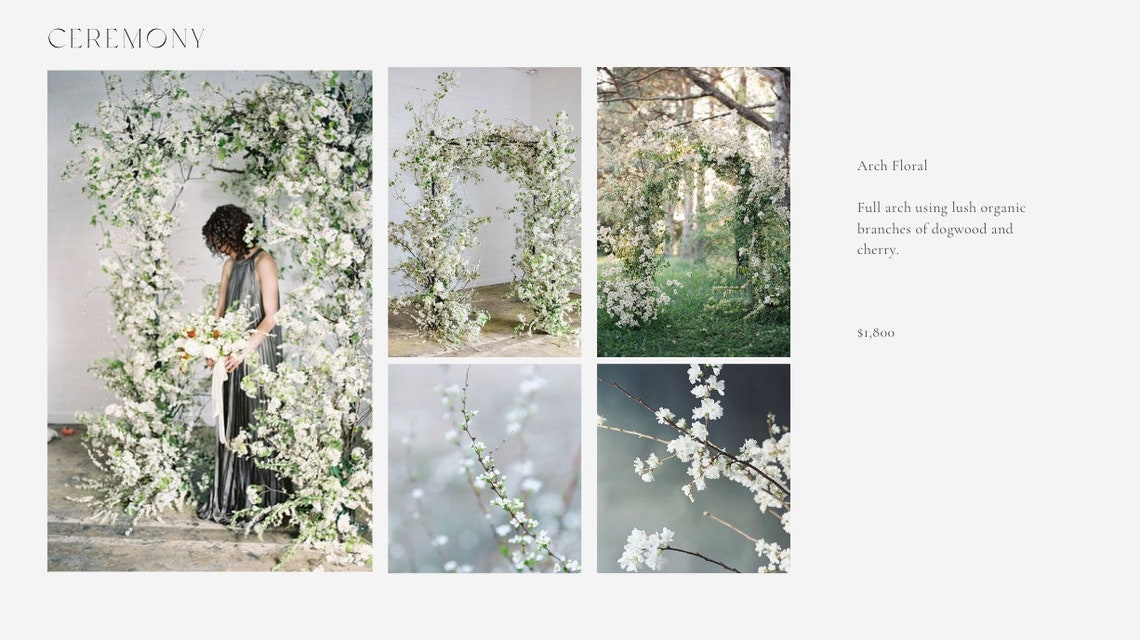 Clean and Modern Luxury Floral Proposal Template | Instant Download ...