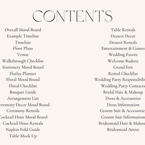 Wedding Planner Template | 137 Page Visual Planner (digital Download ...