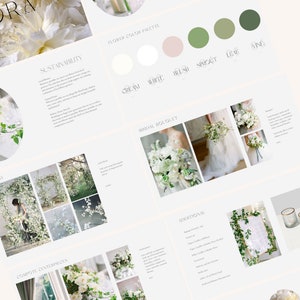 Elegant Floral Proposal Template | Customizable Canva Design (instant ...