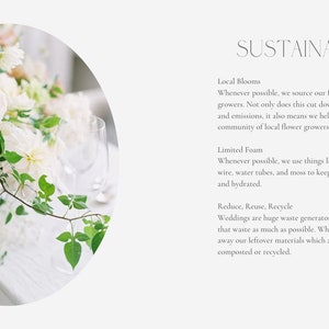 Clean and Modern Luxury Floral Proposal Template | Instant Download ...