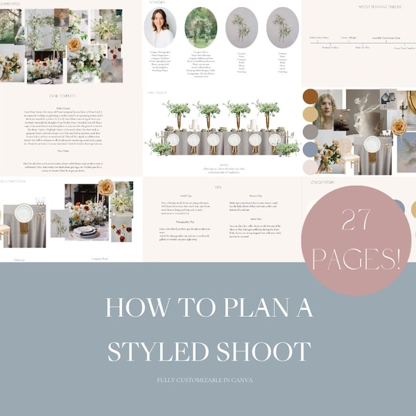 Clean and Modern Luxury Floral Proposal Template Instant Download ...