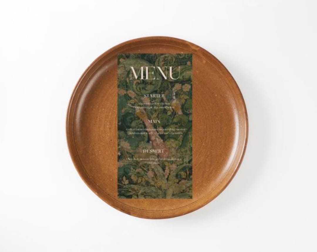 Tapestry Menus - Etsy