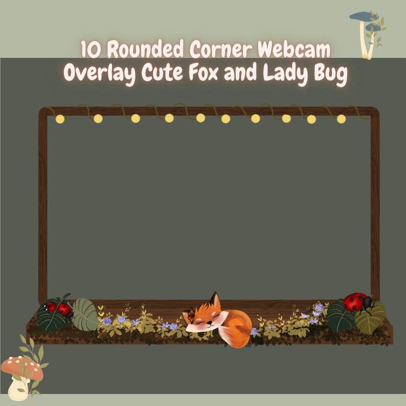 Twitch Frame Round Corner Webcam Border Webcam Overlay Twitch Camera ...