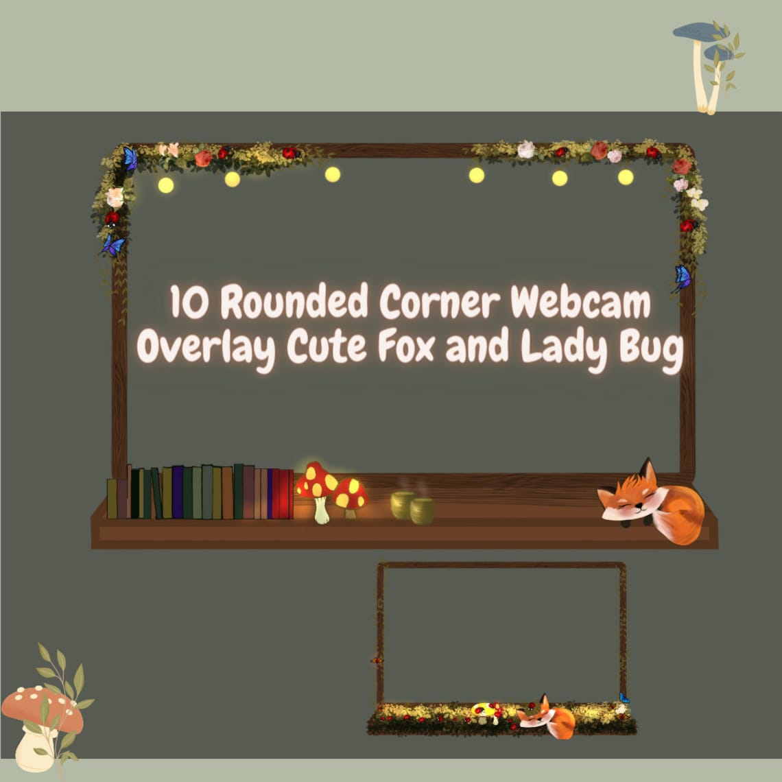 Twitch Frame Round Corner Webcam Border Webcam Overlay Twitch Camera ...