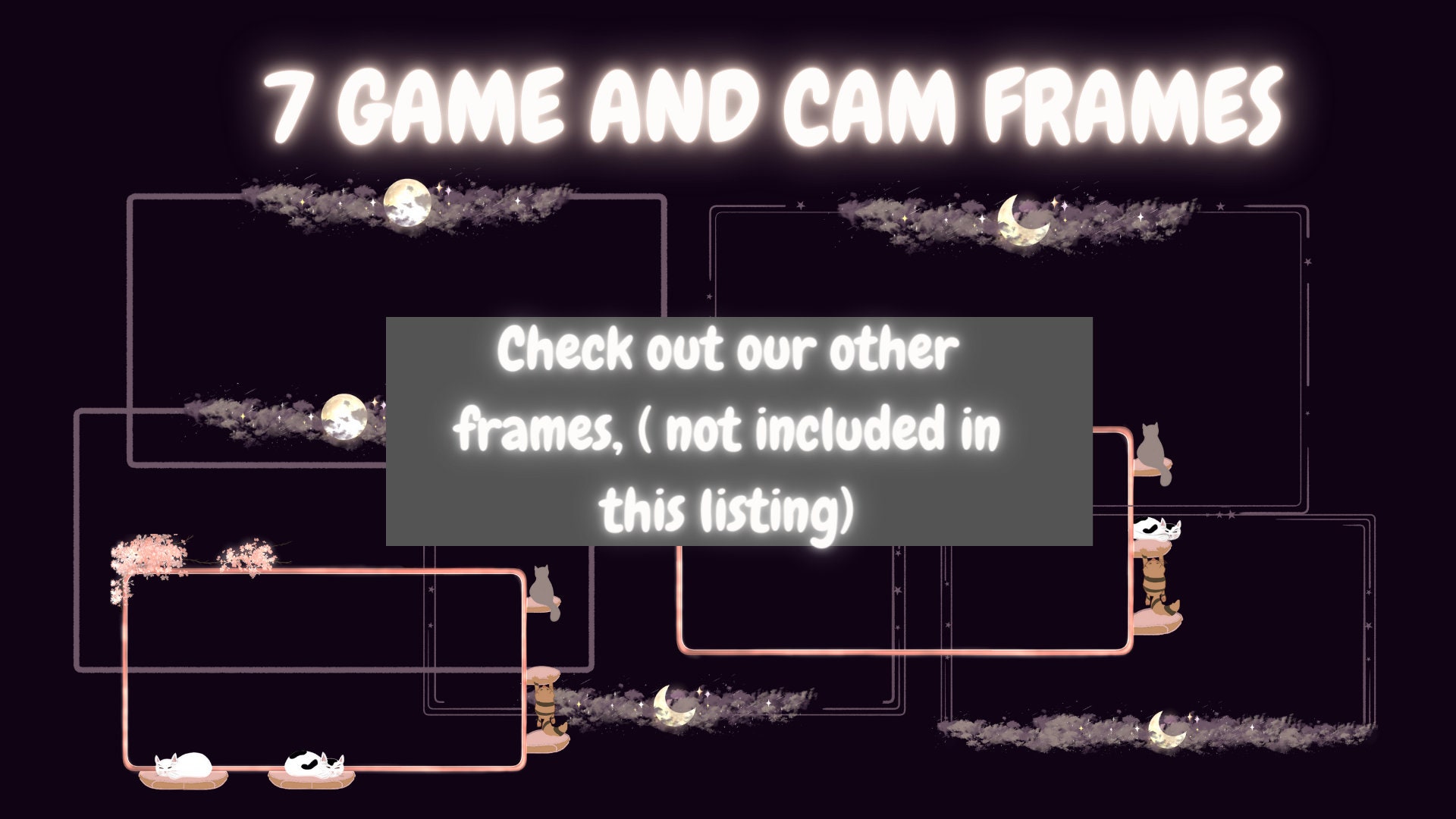 Rounded Corners Webcam Borders Mushroom Cat Cottage Core Twitch OBS ...